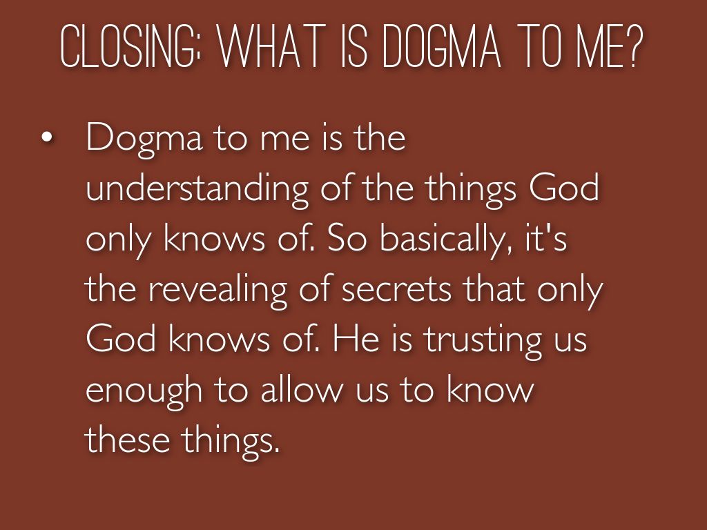 Why Dogma Can Be Good for Spirituality | THAVMA: Christian Occultism ...