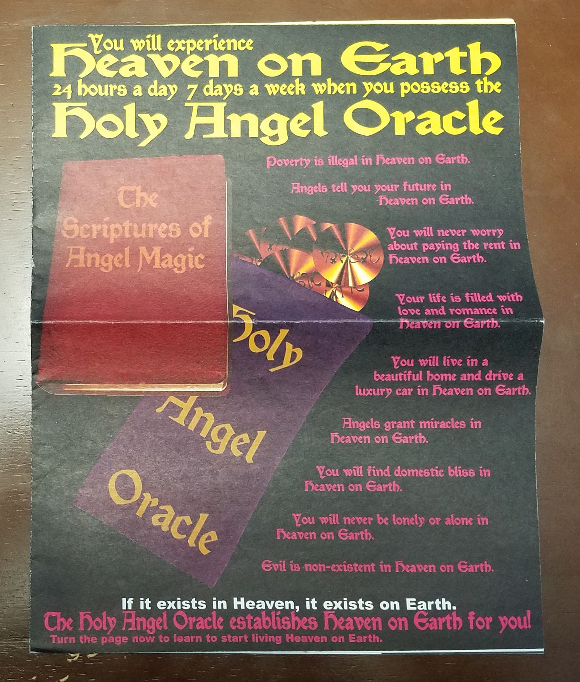 90s Occult Commercials: The Holy Angel Oracle and the Scriptures of ...