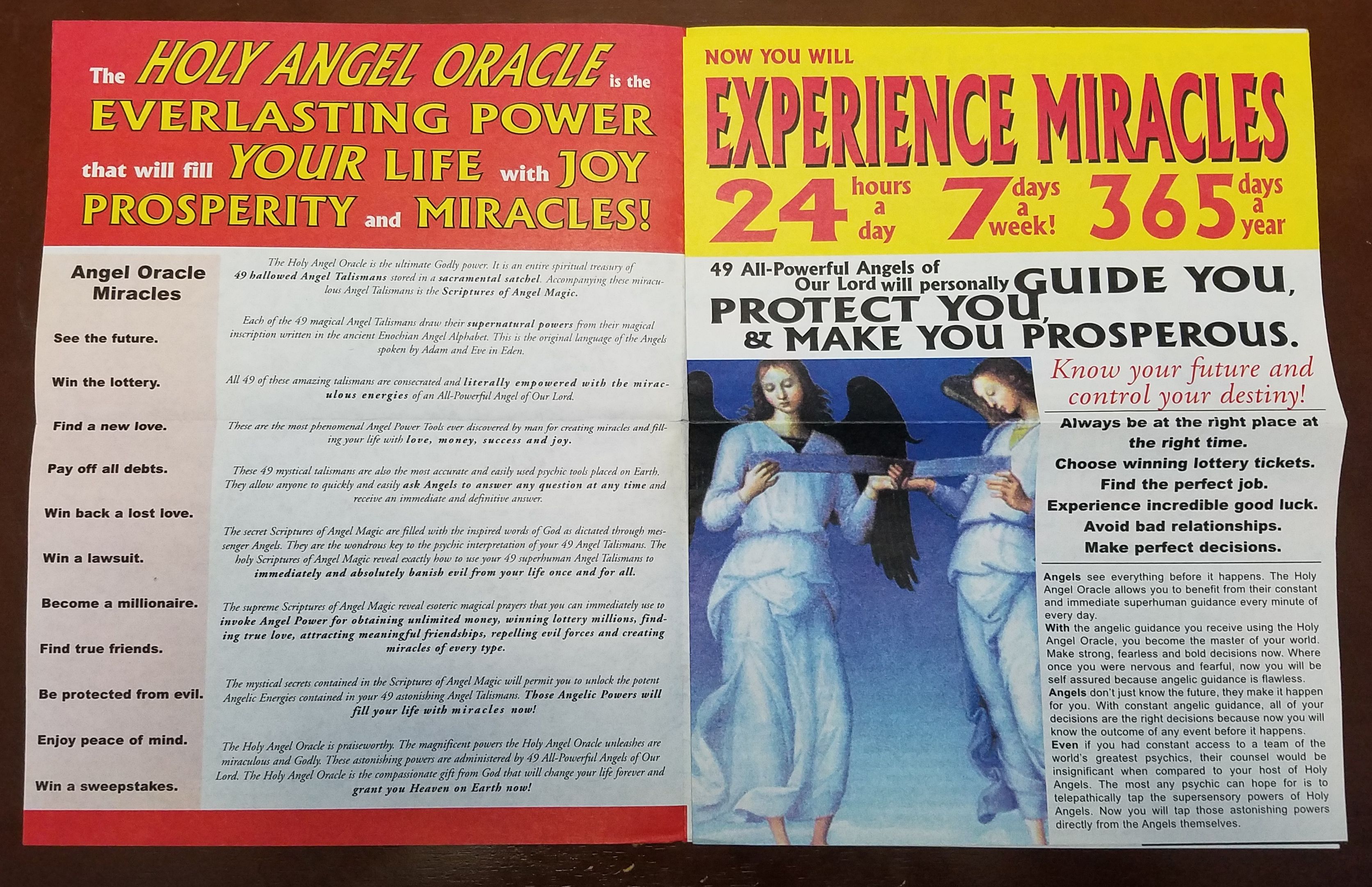 90s Occult Commercials: The Holy Angel Oracle and the Scriptures of ...